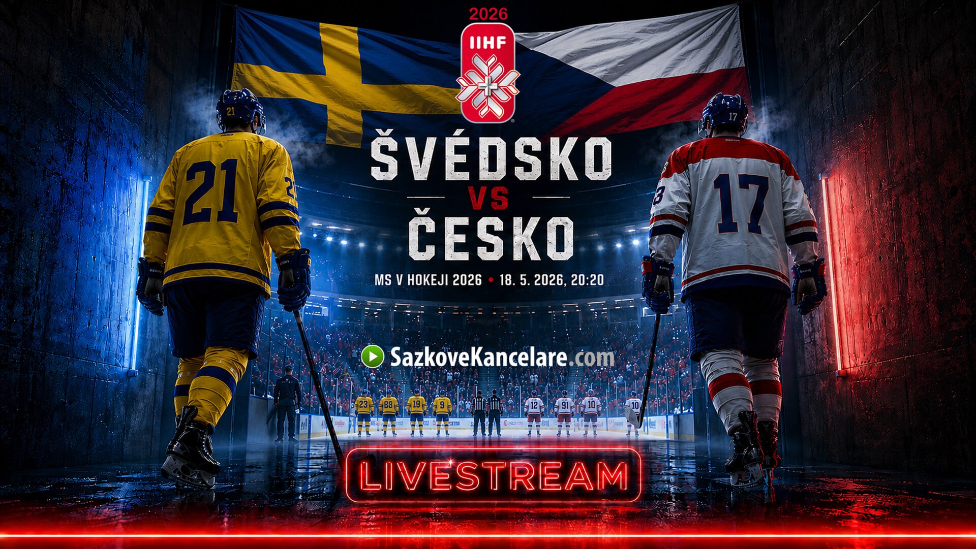 Švédsko – Česko ️ LIVE stream a TV přenos | MS 2026